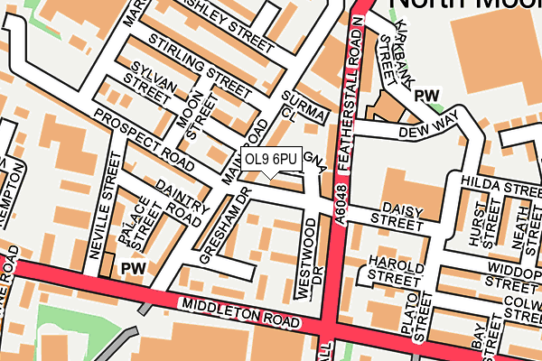 OL9 6PU maps, stats, and open data