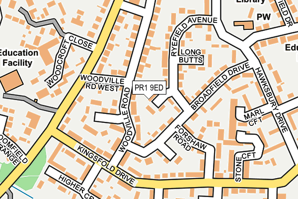 PR1 9ED maps, stats, and open data
