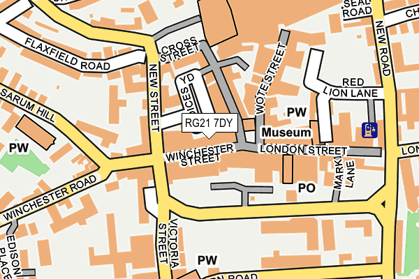 RG21 7DY maps, stats, and open data