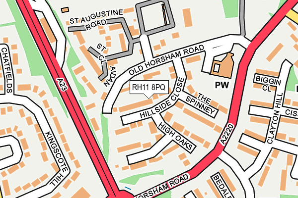 RH11 8PQ maps, stats, and open data
