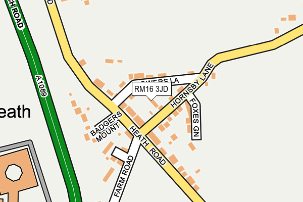 RM16 3JD maps, stats, and open data