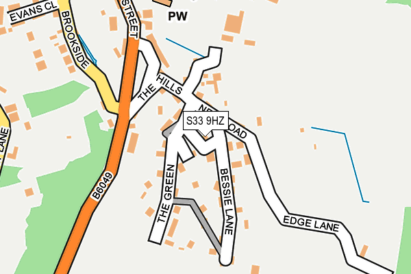 S33 9HZ maps, stats, and open data
