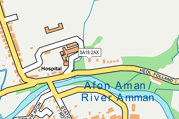 SA18 2AX maps, stats, and open data