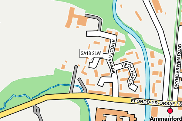 SA18 2LW maps, stats, and open data