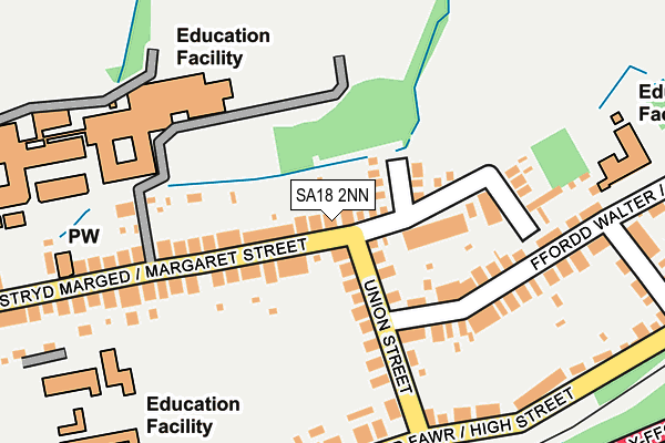 SA18 2NN maps, stats, and open data