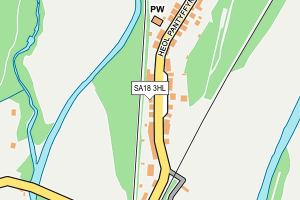 SA18 3HL maps, stats, and open data