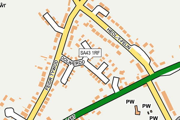 SA43 1RF maps, stats, and open data
