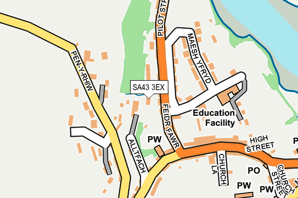 SA43 3EX maps, stats, and open data