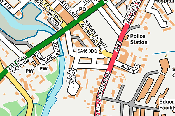SA46 0DQ maps, stats, and open data