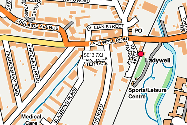 SE13 7XJ maps, stats, and open data