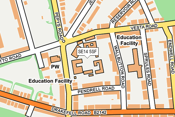 SE14 5SF maps, stats, and open data