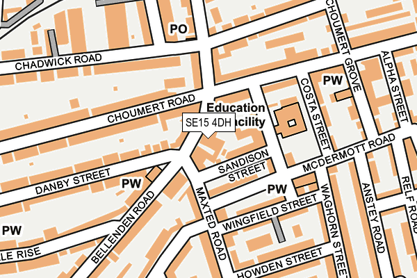 SE15 4DH maps, stats, and open data