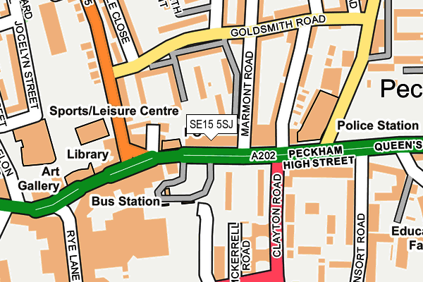 SE15 5SJ maps, stats, and open data
