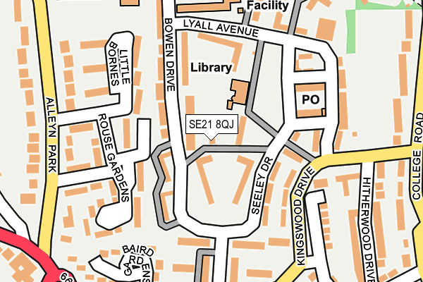 SE21 8QJ maps, stats, and open data