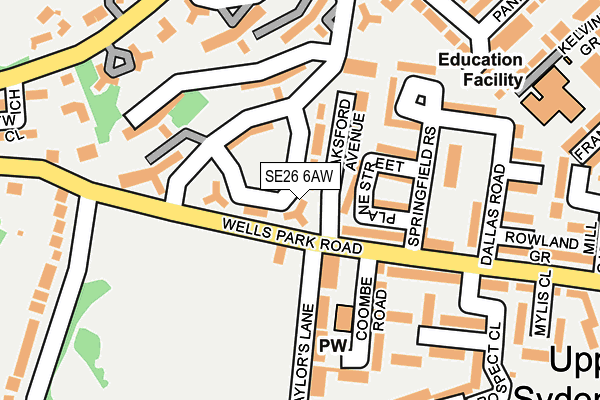 SE26 6AW maps, stats, and open data