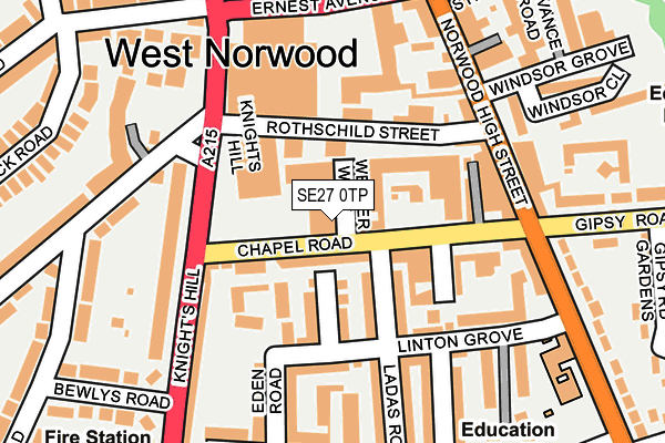 SE27 0TP maps, stats, and open data