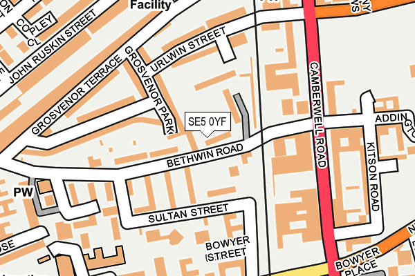 SE5 0YF maps, stats, and open data