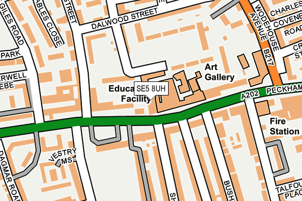 SE5 8UH maps, stats, and open data
