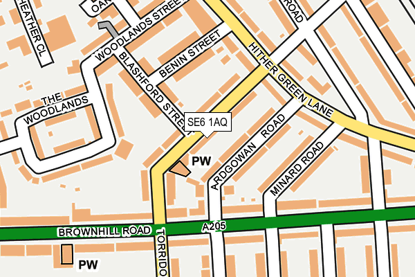SE6 1AQ maps, stats, and open data