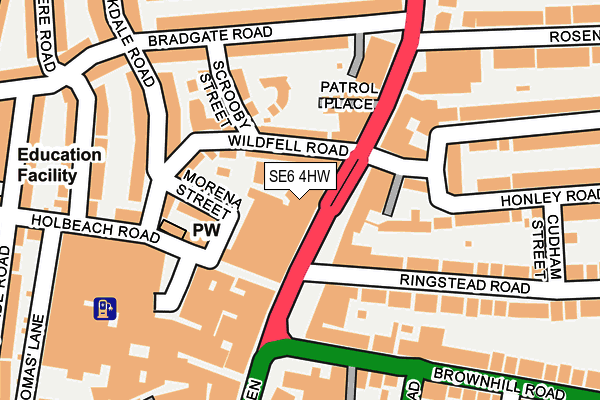 SE6 4HW maps, stats, and open data