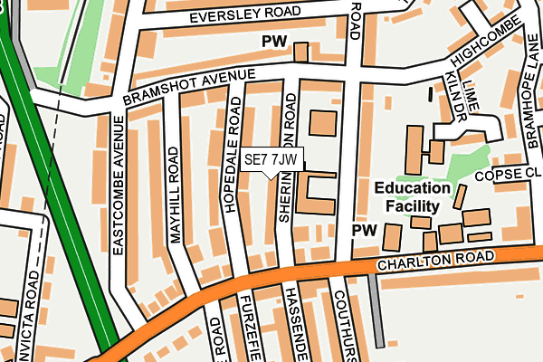 SE7 7JW maps, stats, and open data