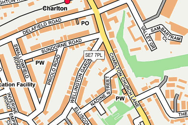 SE7 7PL maps, stats, and open data