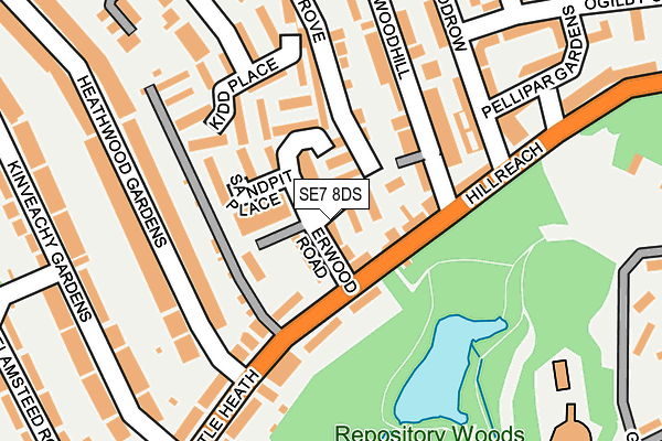 SE7 8DS maps, stats, and open data