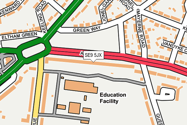 SE9 5JX maps, stats, and open data
