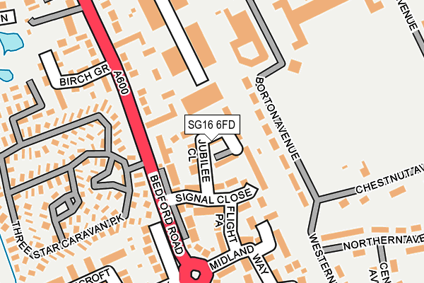 SG16 6FD maps, stats, and open data