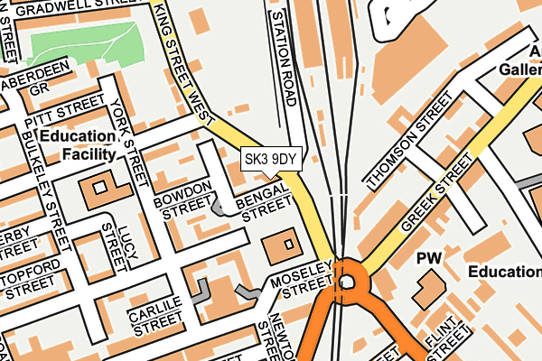 SK3 9DY maps, stats, and open data