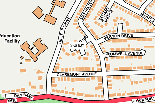 SK6 6JY maps, stats, and open data