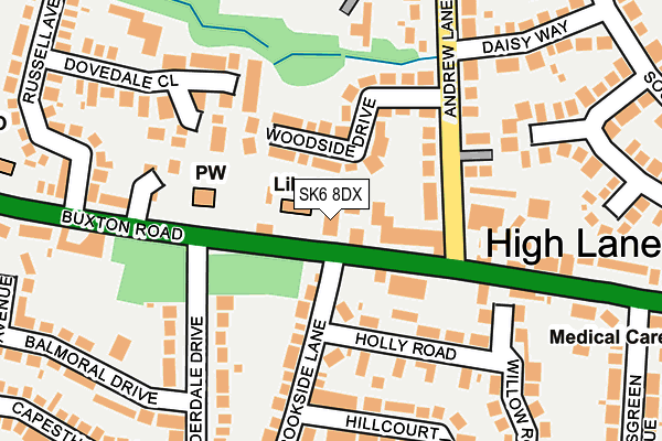 SK6 8DX maps, stats, and open data