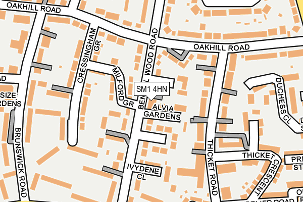 SM1 4HN maps, stats, and open data