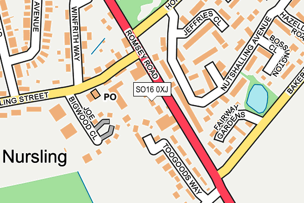 SO16 0XJ (Romsey Road) open data dashboard
