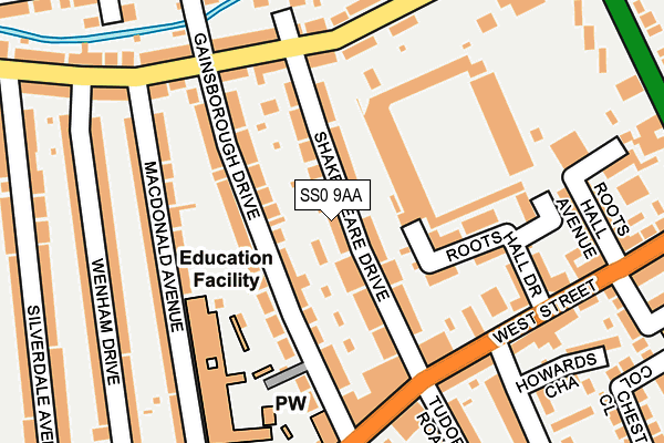 SS0 9AA maps, stats, and open data