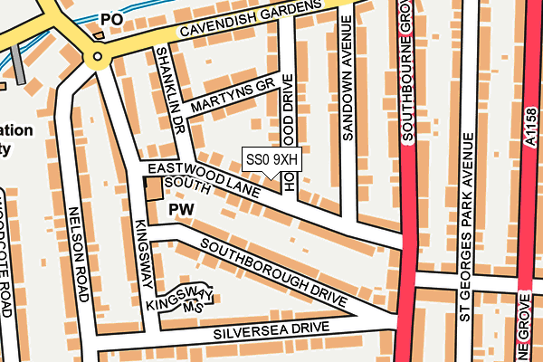 SS0 9XH maps, stats, and open data