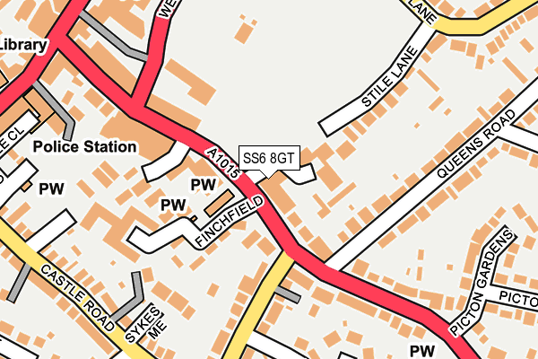 SS6 8GT maps, stats, and open data