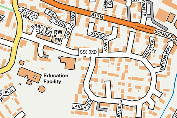 SS8 9XD maps, stats, and open data