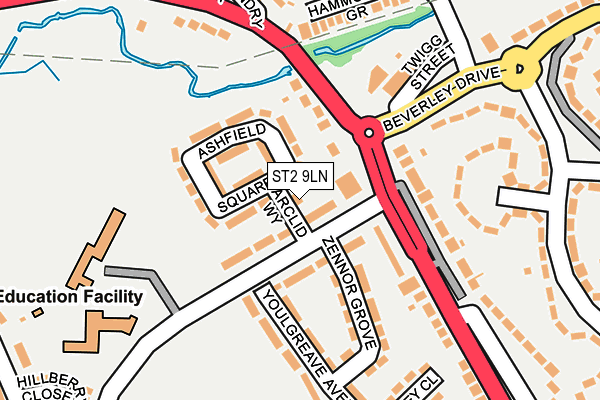 ST2 9LN maps, stats, and open data