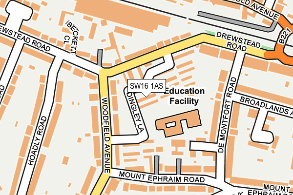 SW16 1AS maps, stats, and open data