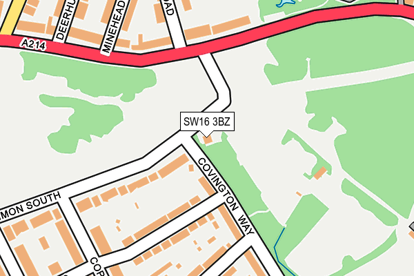 SW16 3BZ maps, stats, and open data