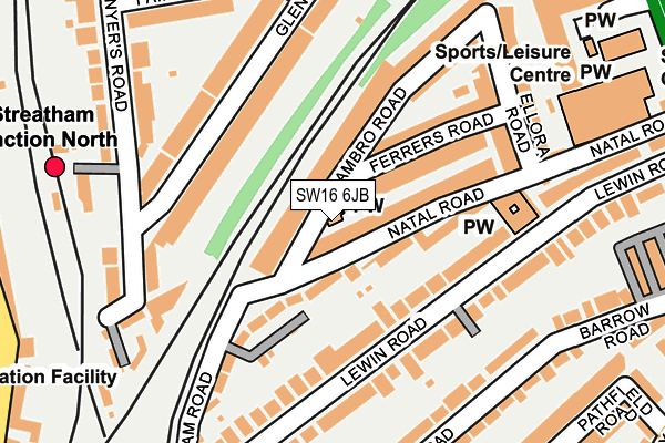 SW16 6JB maps, stats, and open data