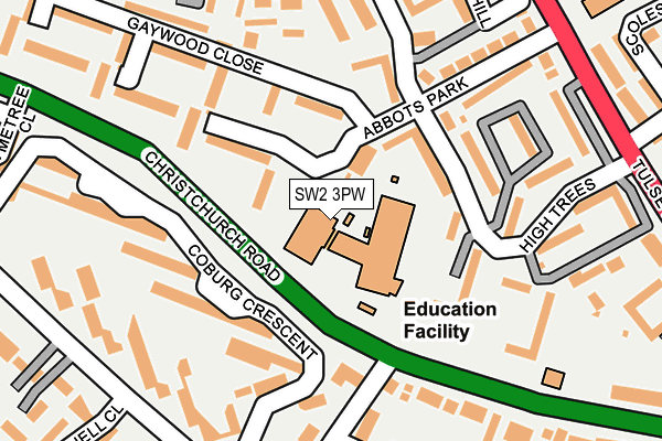 SW2 3PW maps, stats, and open data
