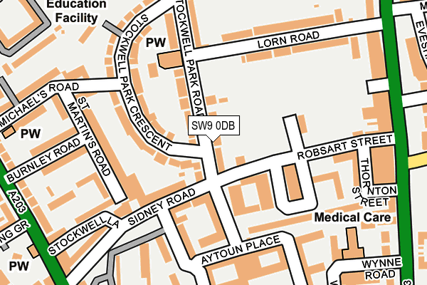 SW9 0DB maps, stats, and open data