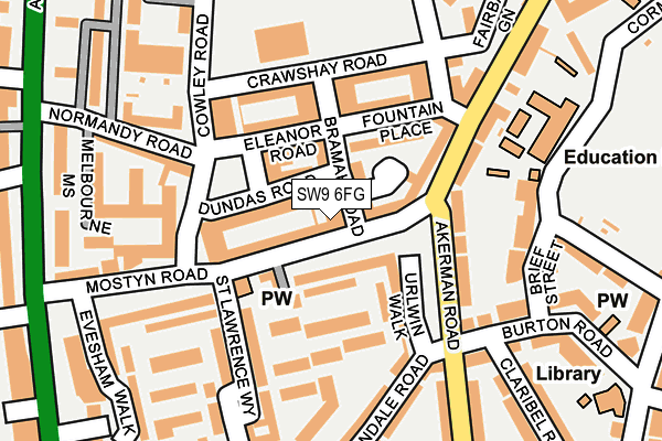 SW9 6FG maps, stats, and open data