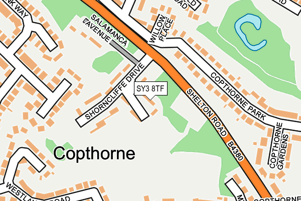 SY3 8TF maps, stats, and open data