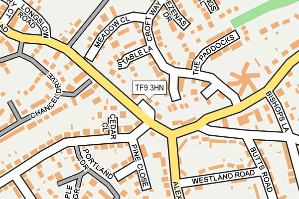 TF9 3HN maps, stats, and open data