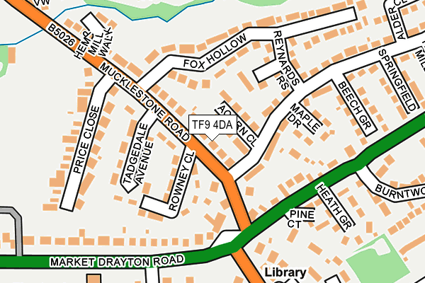 TF9 4DA maps, stats, and open data