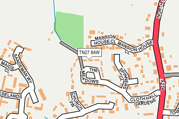 TN27 8AW maps, stats, and open data