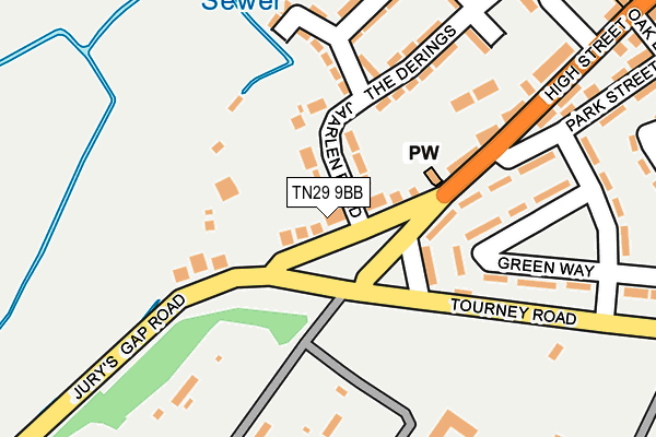 TN29 9BB maps, stats, and open data